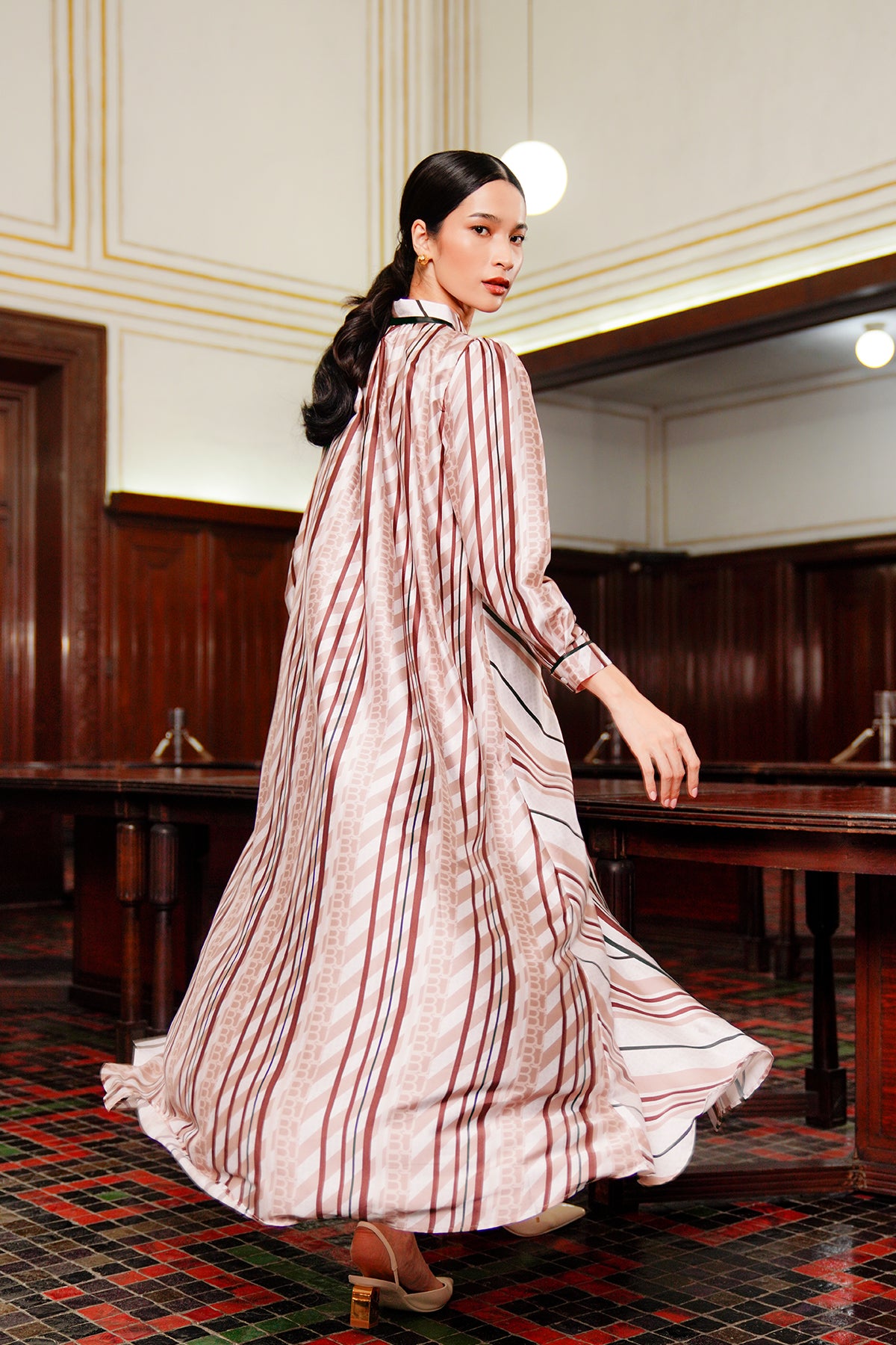 Amona Binding Dress - Maroon – Buttonscarves Malaysia