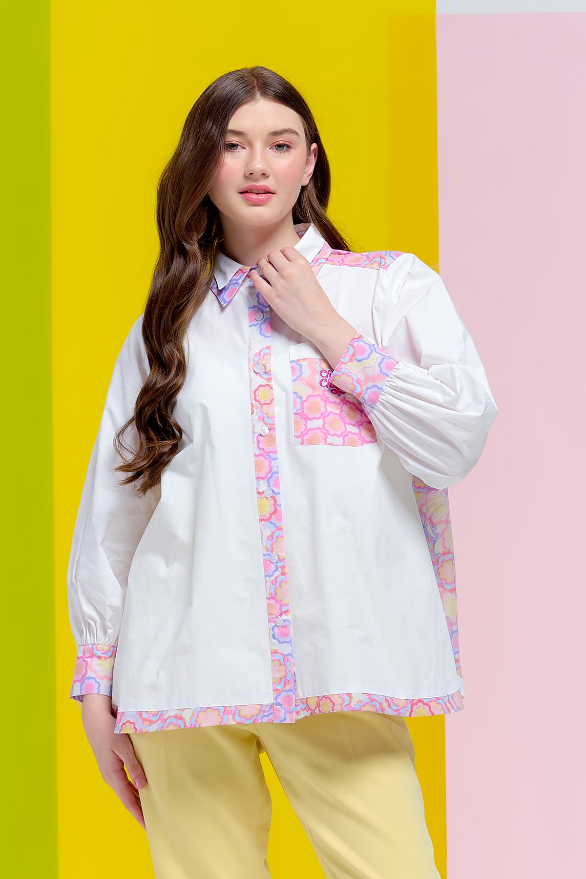 Chupa Chups Mix Pattern Shirt - Candy – Buttonscarves Malaysia