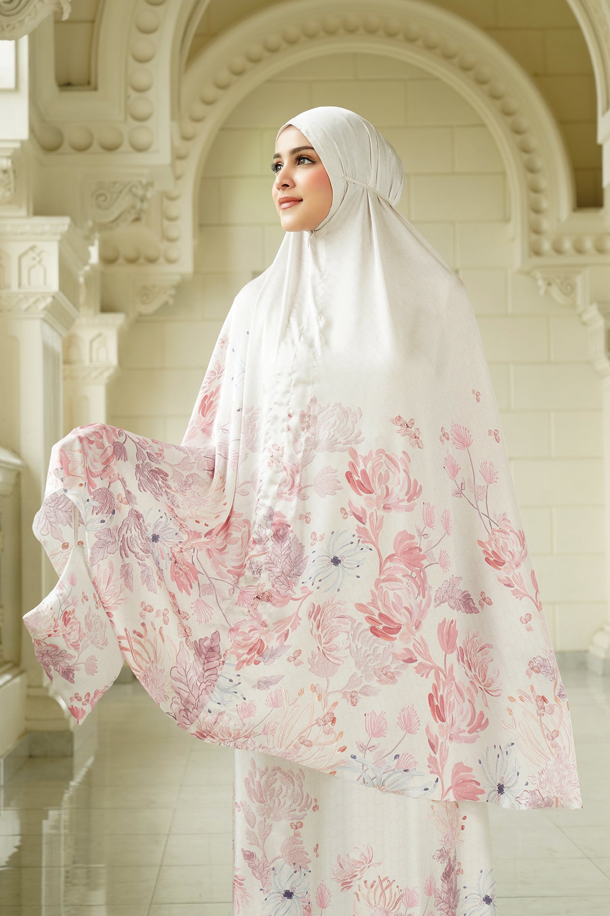 Hermosa Prayer Robe - Tuberose – Buttonscarves Malaysia