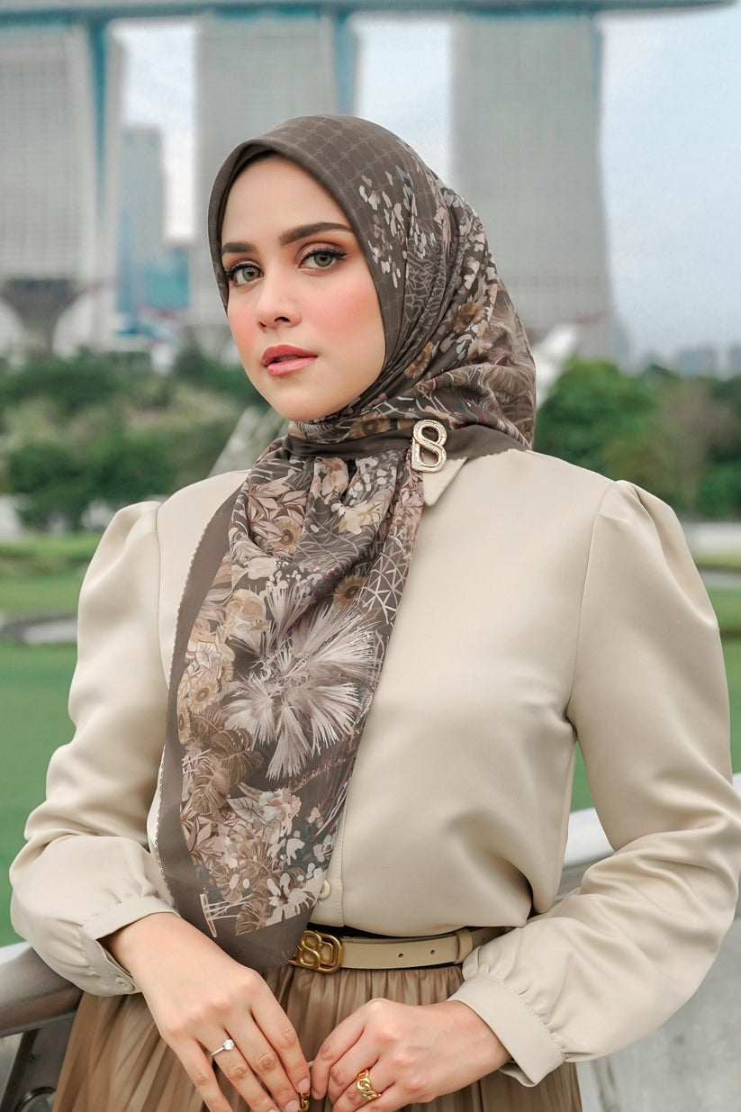 Singapore Square - Cinnamon – Buttonscarves Malaysia
