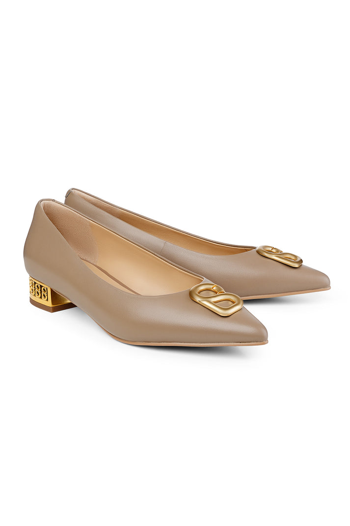 Milly Pump Shoes - Taupe – Buttonscarves Malaysia