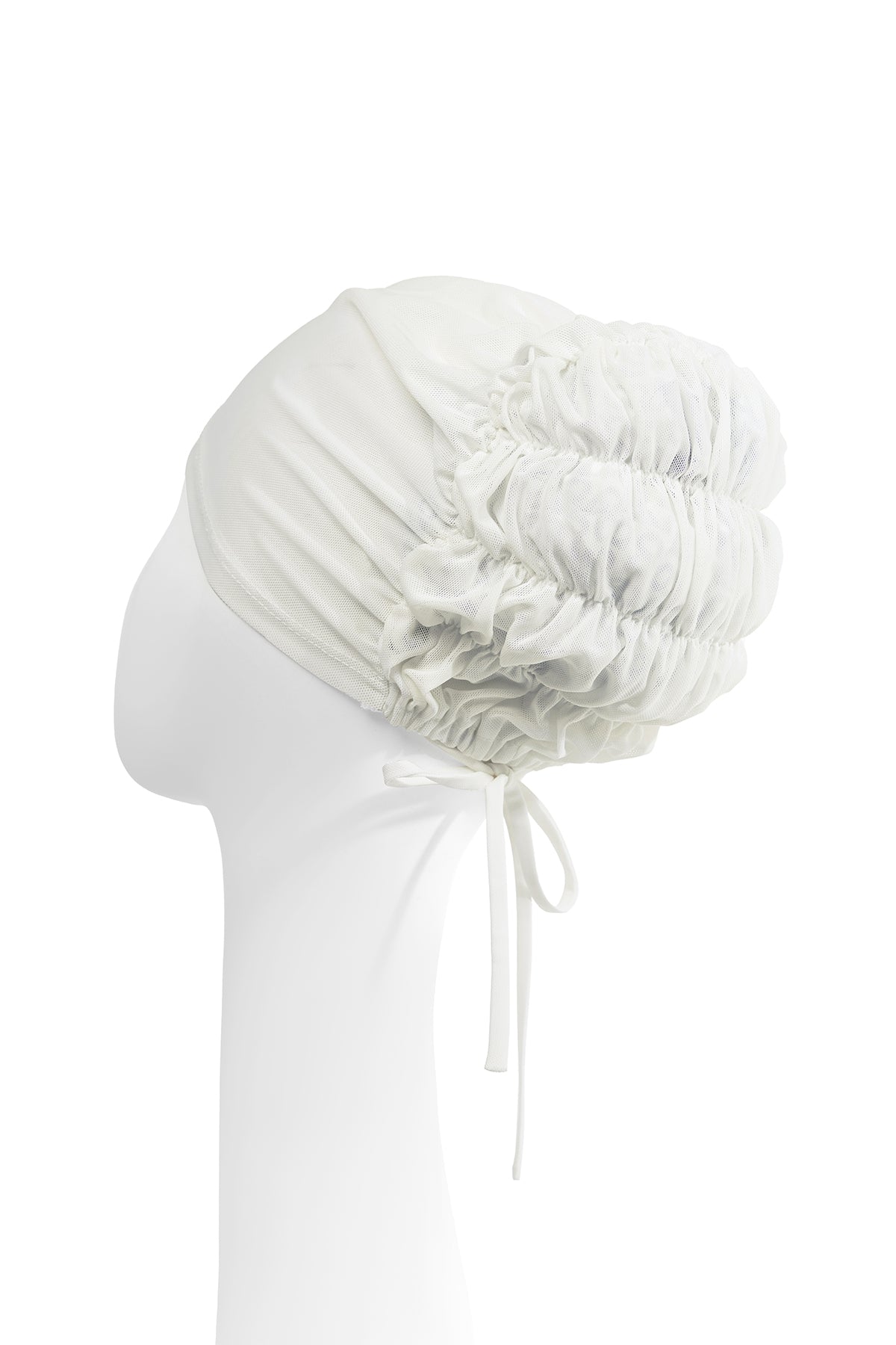 Pleated Back Inner Cap - White – Buttonscarves Malaysia
